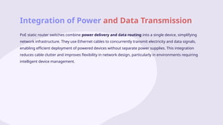 PoE Static Router Switch Explained: Power & Data in One Smart Solution ...