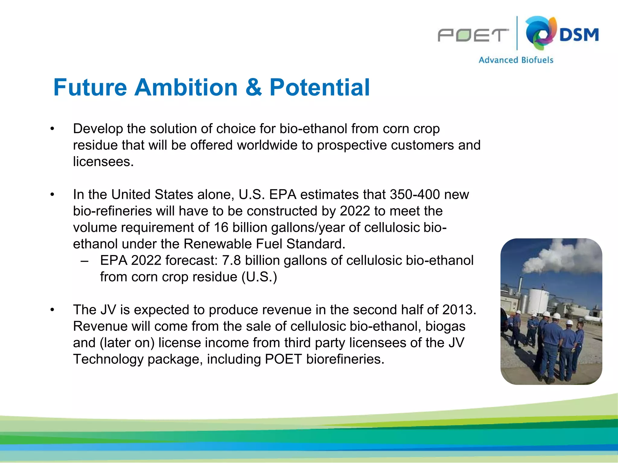 POET and DSM: Producing Advanced Biofuels | PPTX
