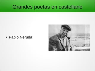 Grandes poetas en lengua castellana | ODP