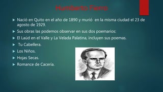 Poetas ecuatorianos | PPTX