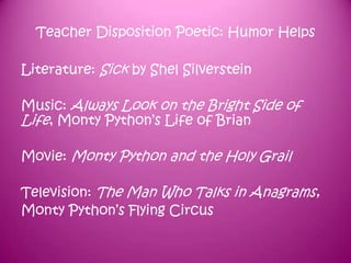 Poetic Disposition | PPTX