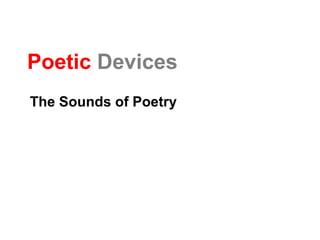 Poetic devices-lesson | PPT