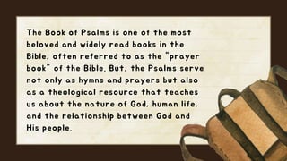 Poetical Books Lesson 3 Message of the Book of Psalms | PDF
