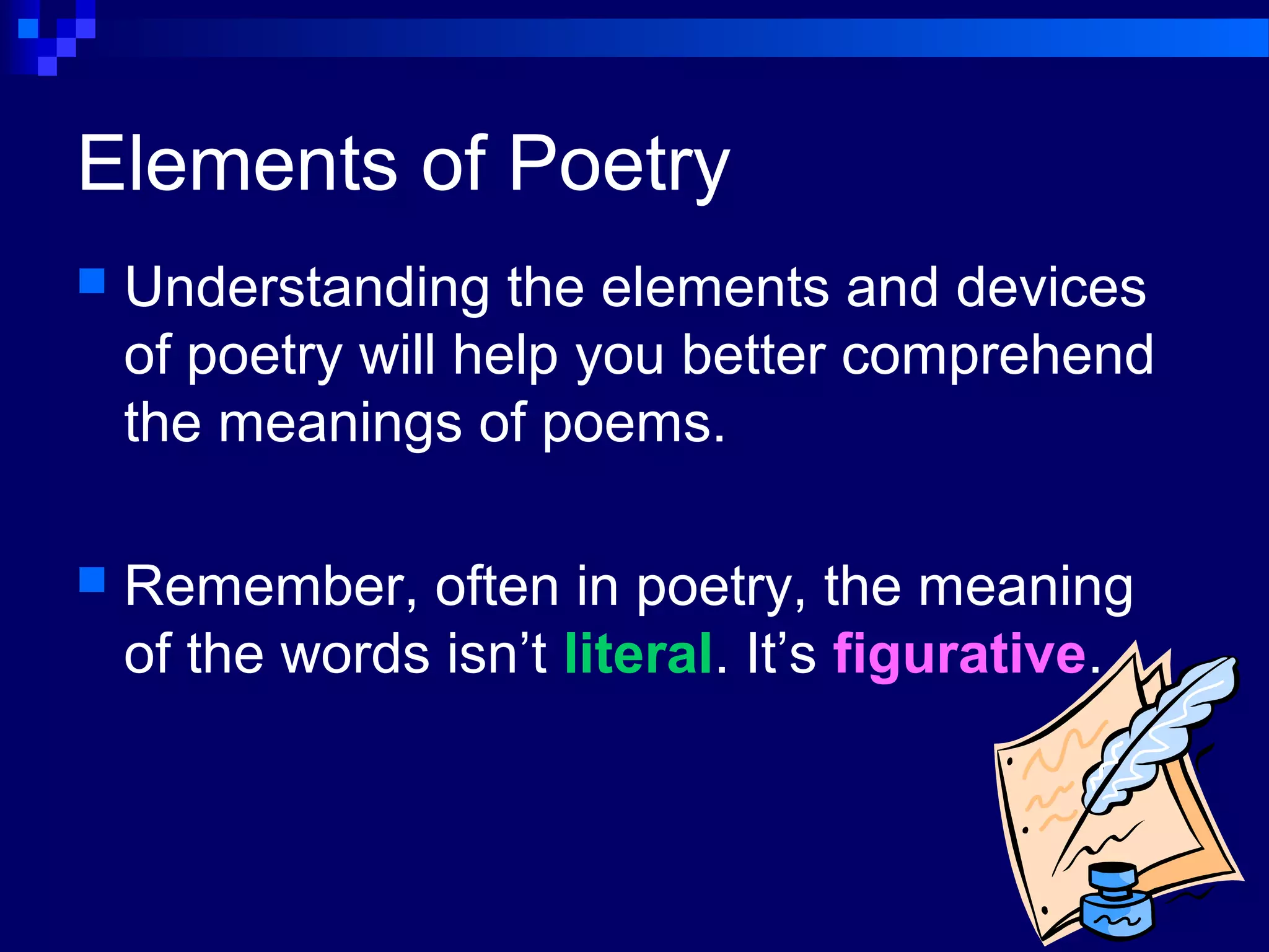 Poetic devices | PPT
