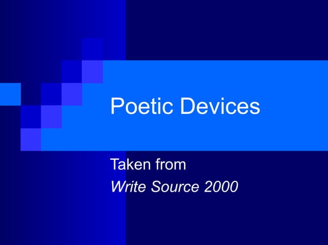 Poetic devices | PPT