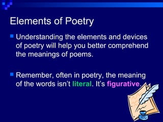 Poetic devices | PPT