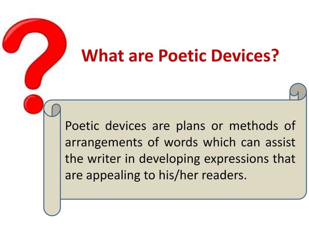 Poetic devices | PPTX