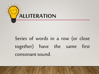 Poetic devices | PPTX