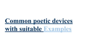 Poetic Devices of English Grammars...... | PDF