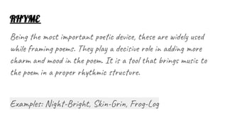 Poetic Devices of English Grammars...... | PPT