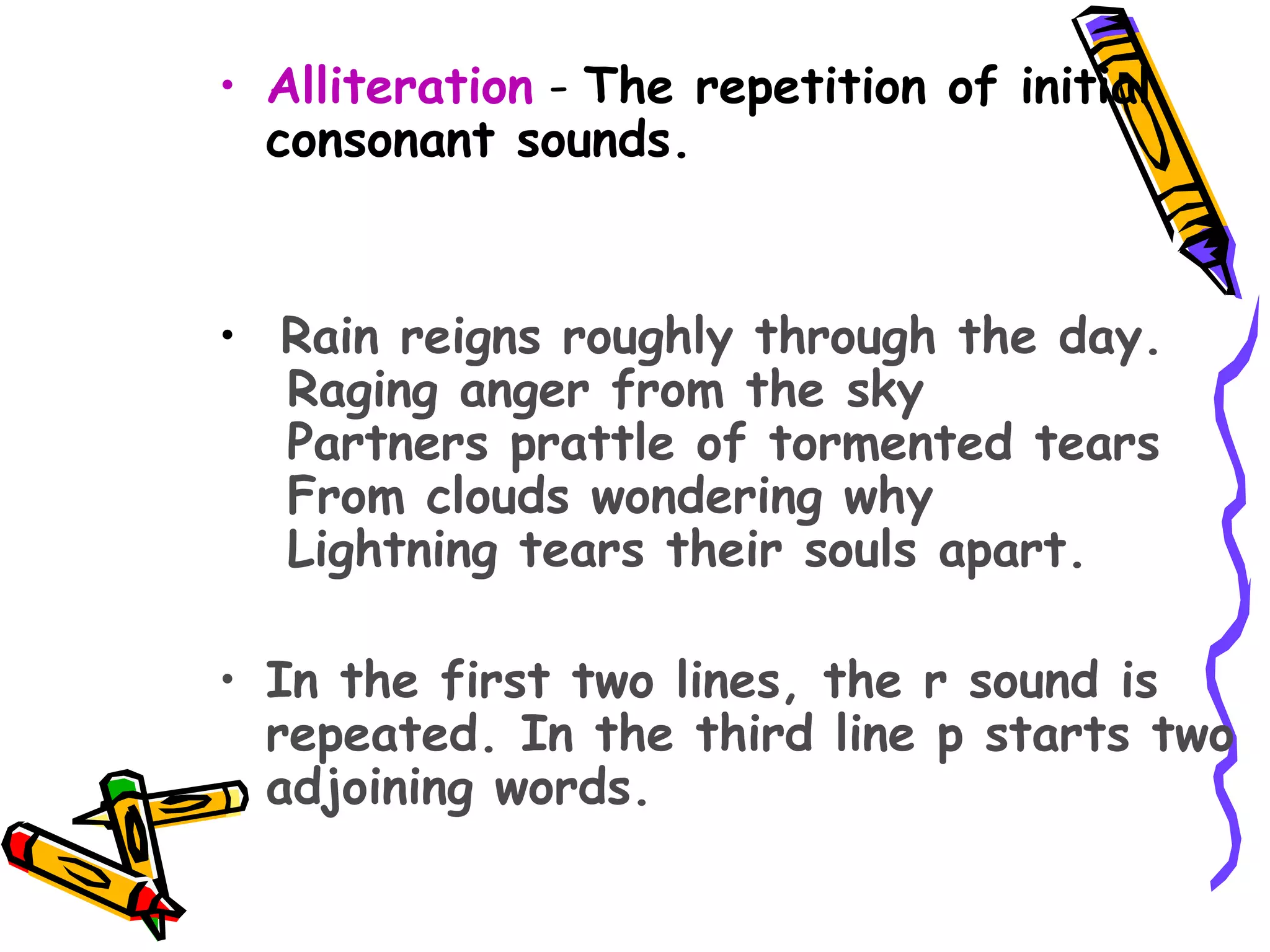 Poetic devices ppt | PPT | Poetry | Books and Literature