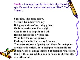 Poetic devices ppt | PPT | Poetry | Books and Literature