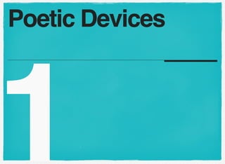 Poetic devices books | PPT