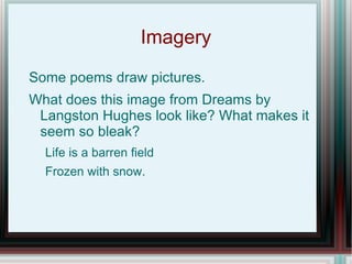 Poetic Devices: imagery and emotions | ODP