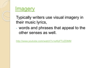 Poetic devices in lyrics | PPTX