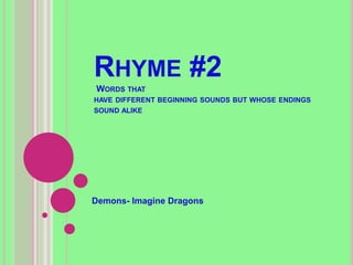 Poetic devices in songs | PPTX