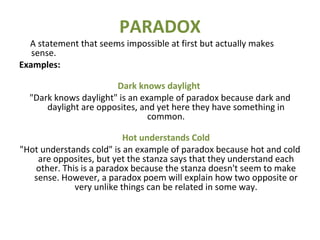 Poetic elements | PPT | Poetry | Books and Literature