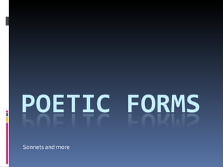 Poetic Forms | PPT