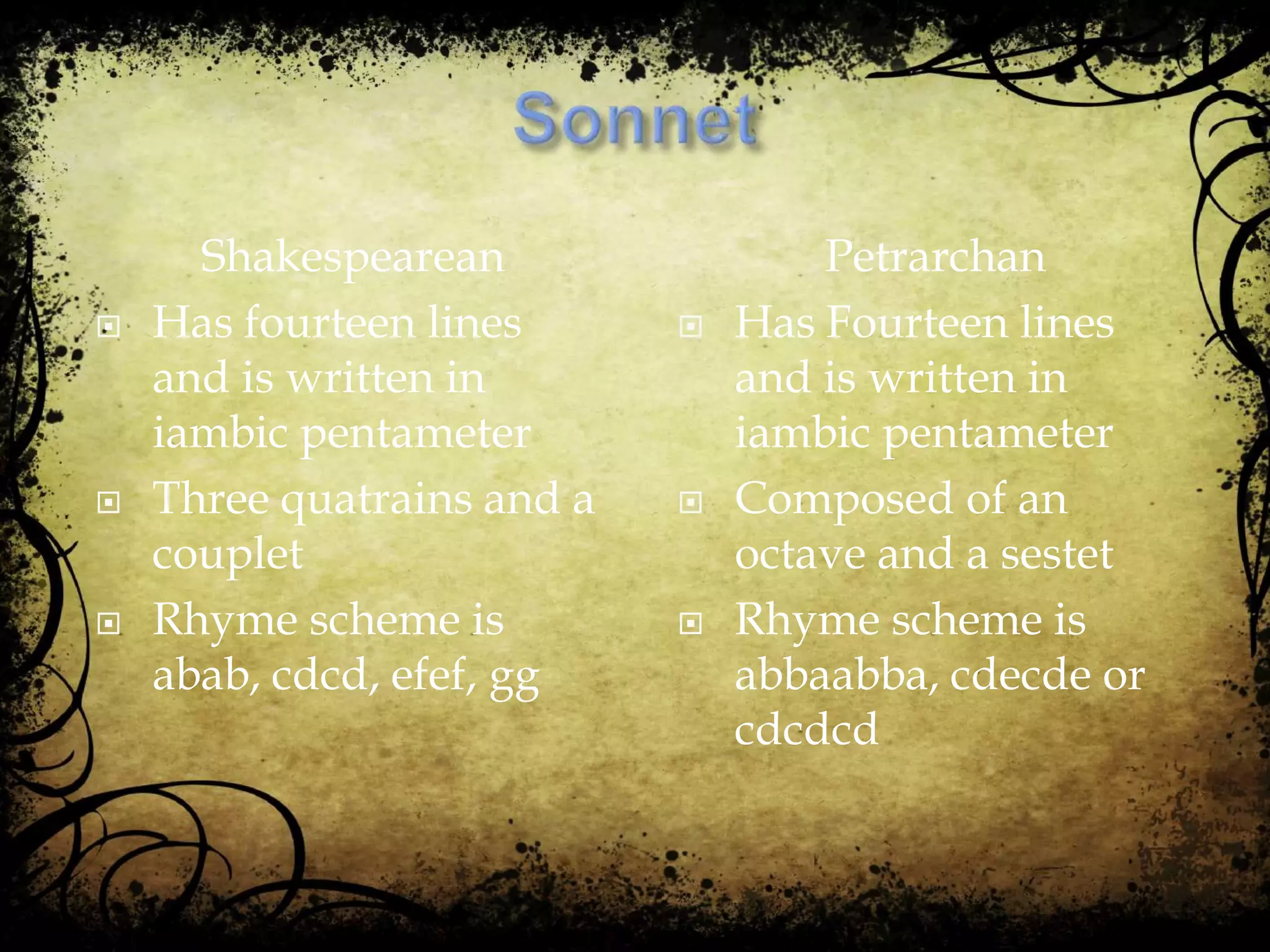 Poetic styles and forms | PPTX