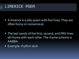 Poetic styles and forms | PPTX