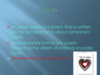 Poetic styles and forms | PPTX