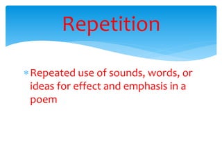 Poetic techniques | PPT