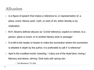 Poetic terminology | PPTX | Poetry | Books and Literature