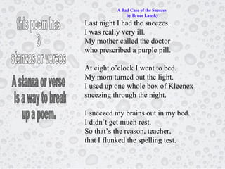 Poetic Terms Quick Review | PPT
