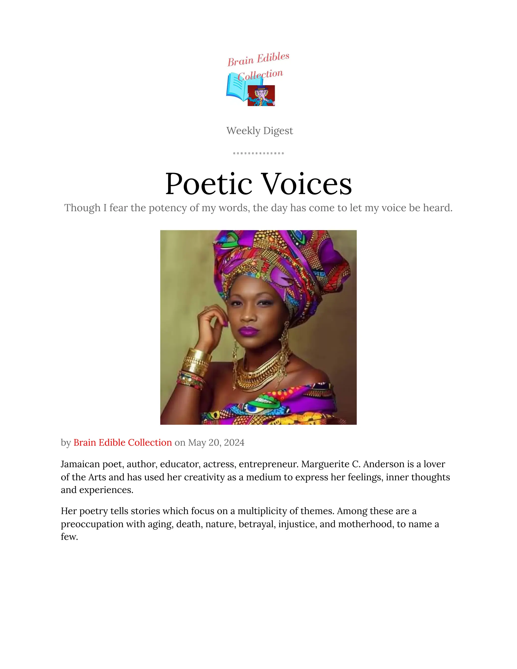 Poetic Voices - An Exploration of Art & Life | PDF