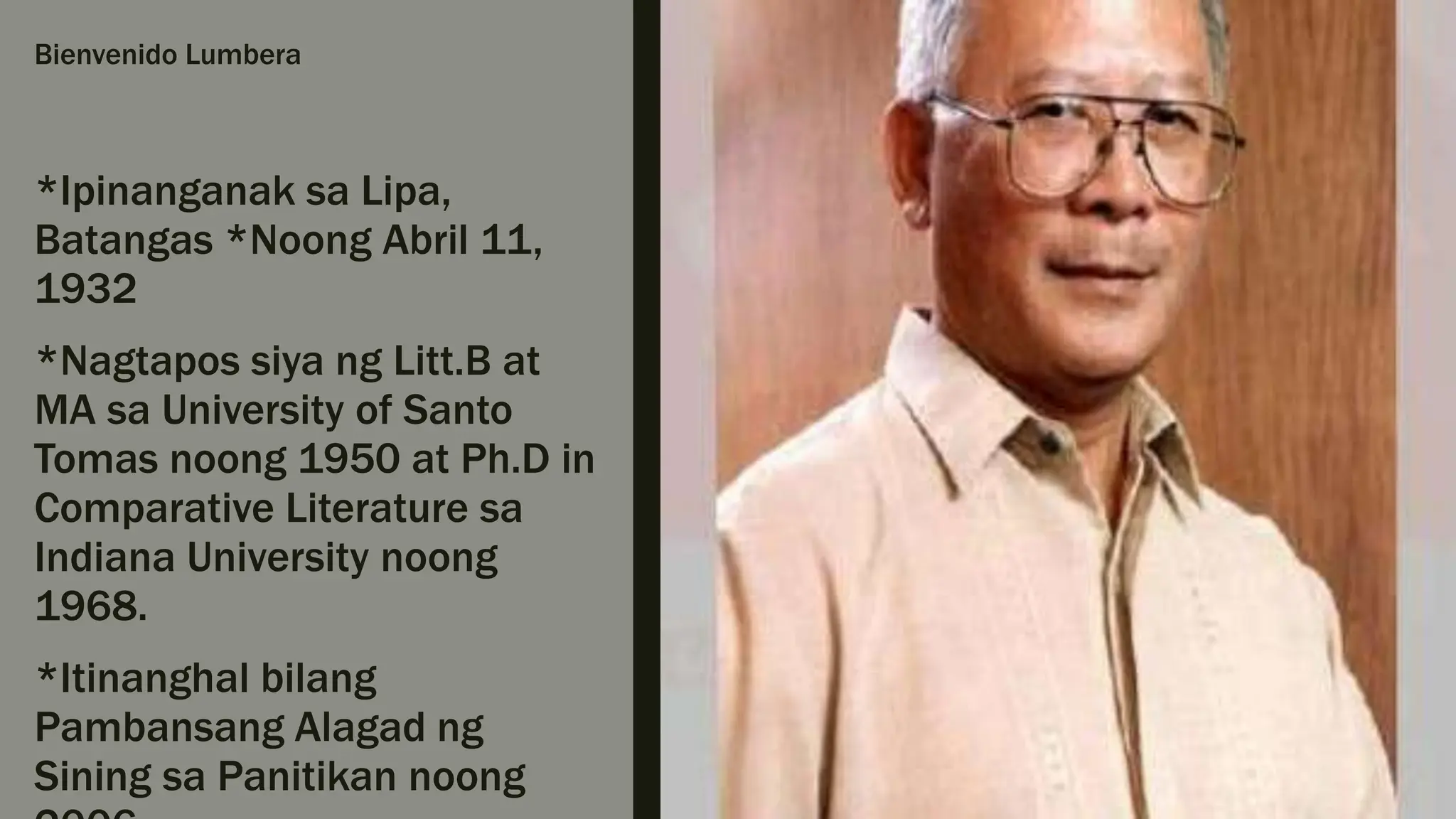 POETIKA POLITIKA NI BIENVINIDO LUMBERA b | PPTX