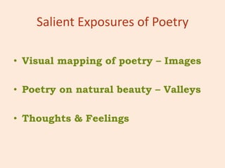 Poetry - A distinct Perspective | PPT