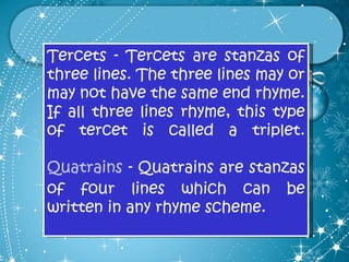Types and Elements of Poetry | PPT