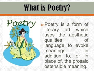 Poetry | PPTX