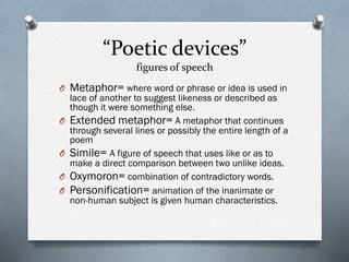 Poetry lesson. | PPTX