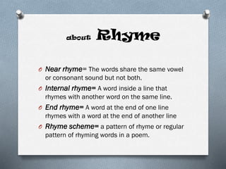 Poetry lesson. | PPTX