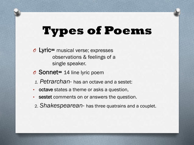 Poetry lesson. | PPTX