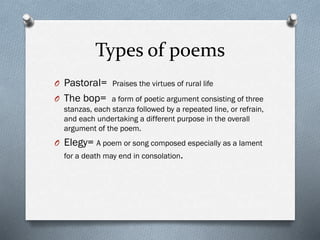 Poetry lesson. | PPTX