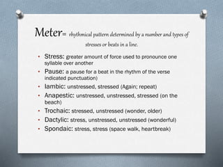 Poetry lesson. | PPTX