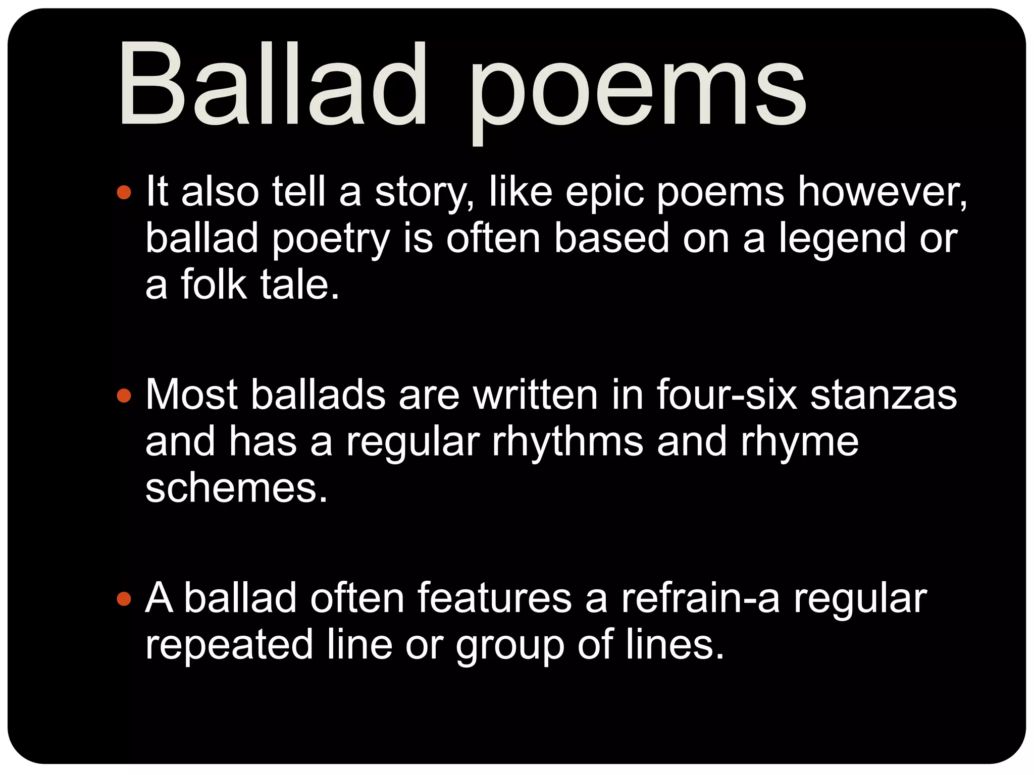 Types Of Poetry | PPTX