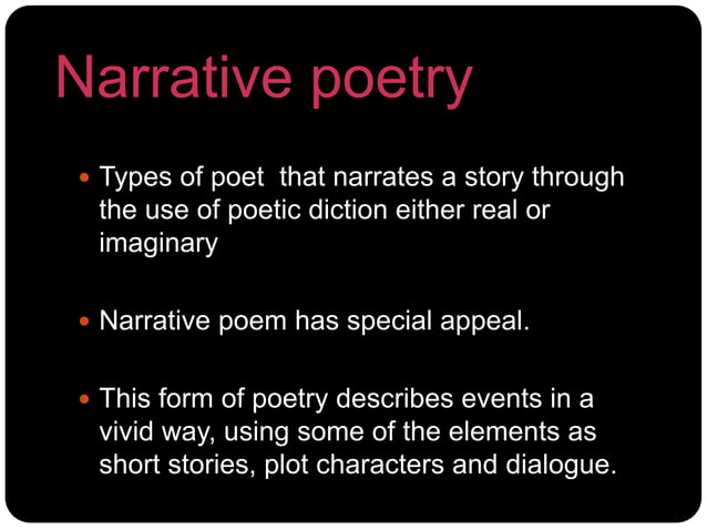Types Of Poetry | PPTX | Poetry | Books and Literature