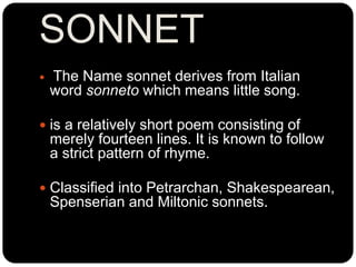 Types Of Poetry | PPTX