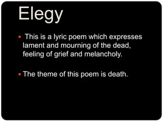 Types Of Poetry | PPTX