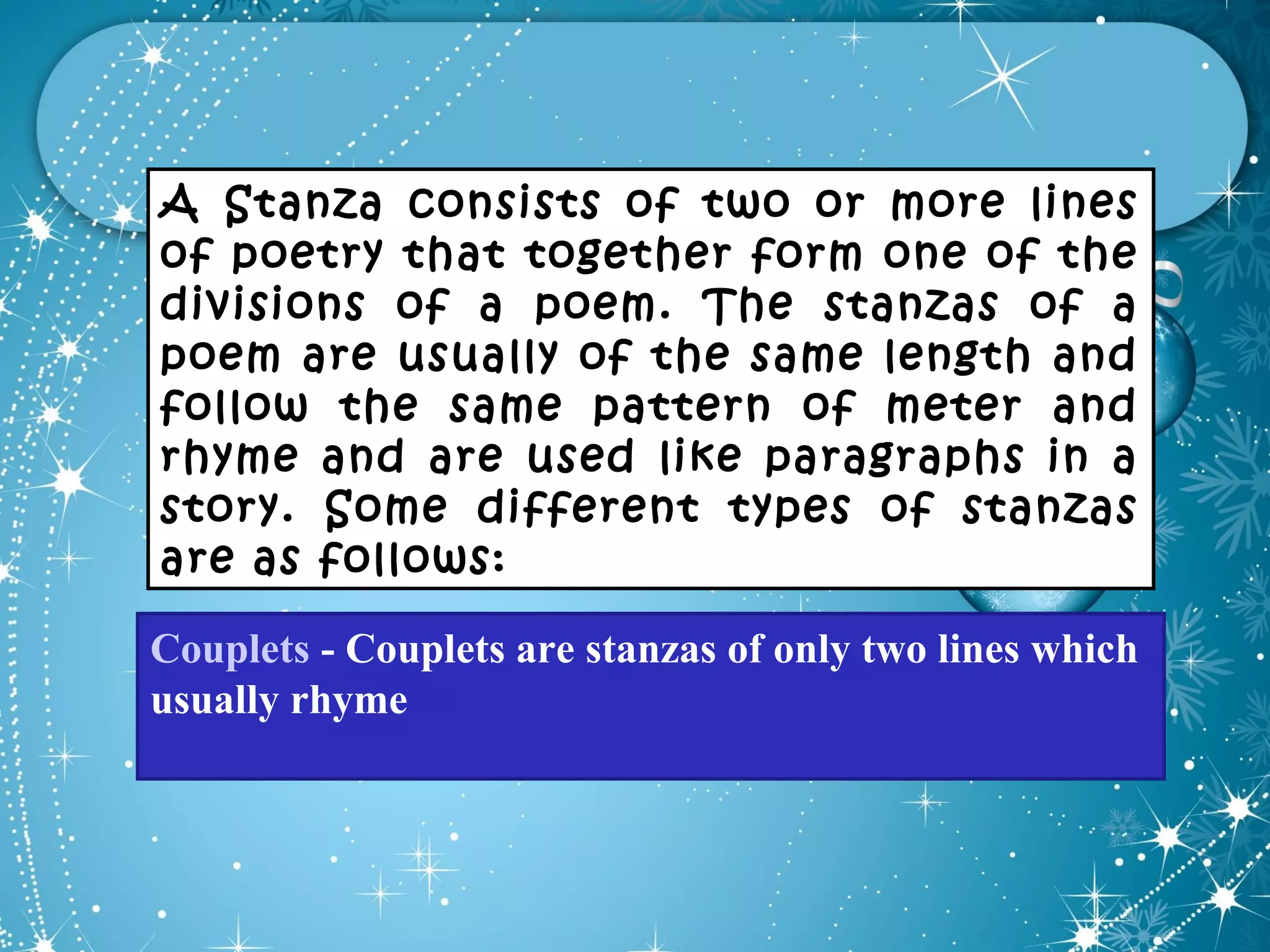 Elements of Poetry in English | PPT