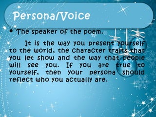 Elements of Poetry in English | PPT