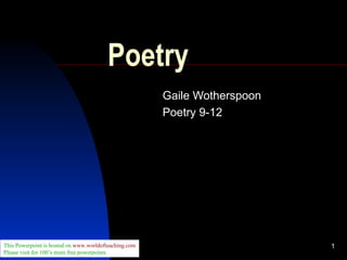 Poetry | PPT