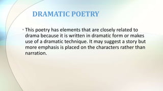 Poetry for freshman students | PPT