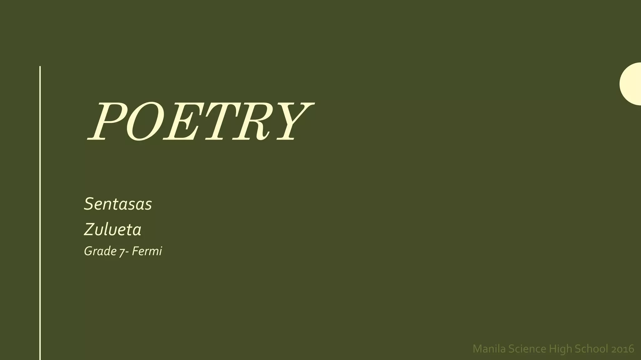 All About Poetry (Elements and Types of Poetry) | PPTX