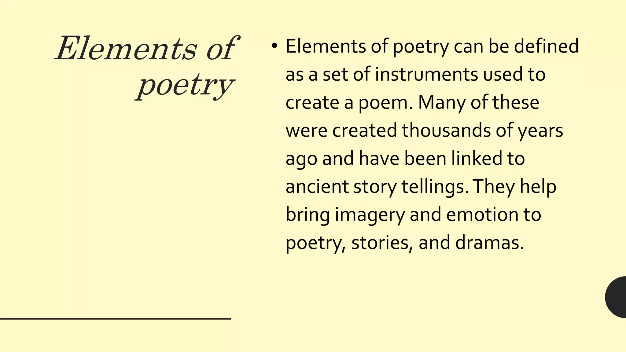 All About Poetry (Elements and Types of Poetry) | PPTX