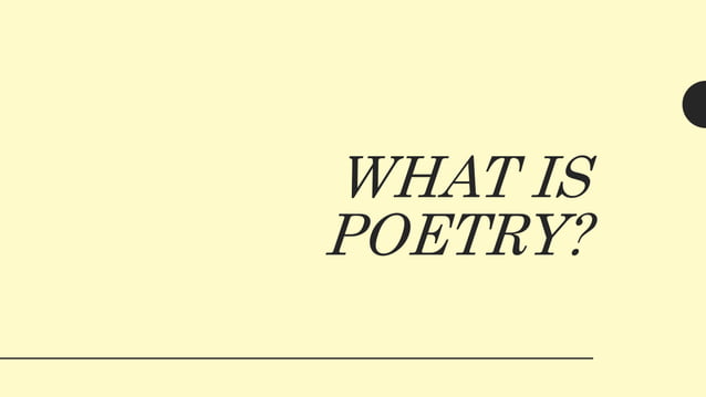 All About Poetry (Elements and Types of Poetry) | PPTX