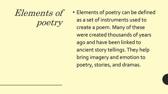 All About Poetry (Elements and Types of Poetry) | PPTX